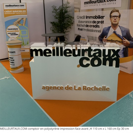 Tables et Comptoirs en Polystyrène